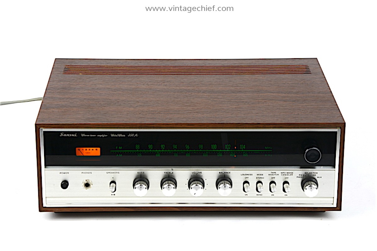 Sansui 350A Receiver | Wooden Case | Solide State | 1970 - 1974