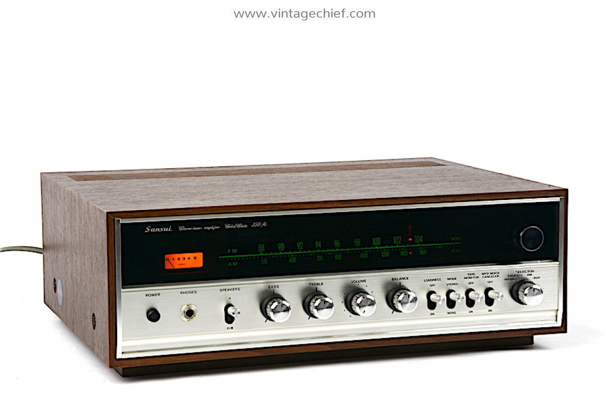 Sansui 350A Receiver | Wooden Case | Solide State | 1970 - 1974