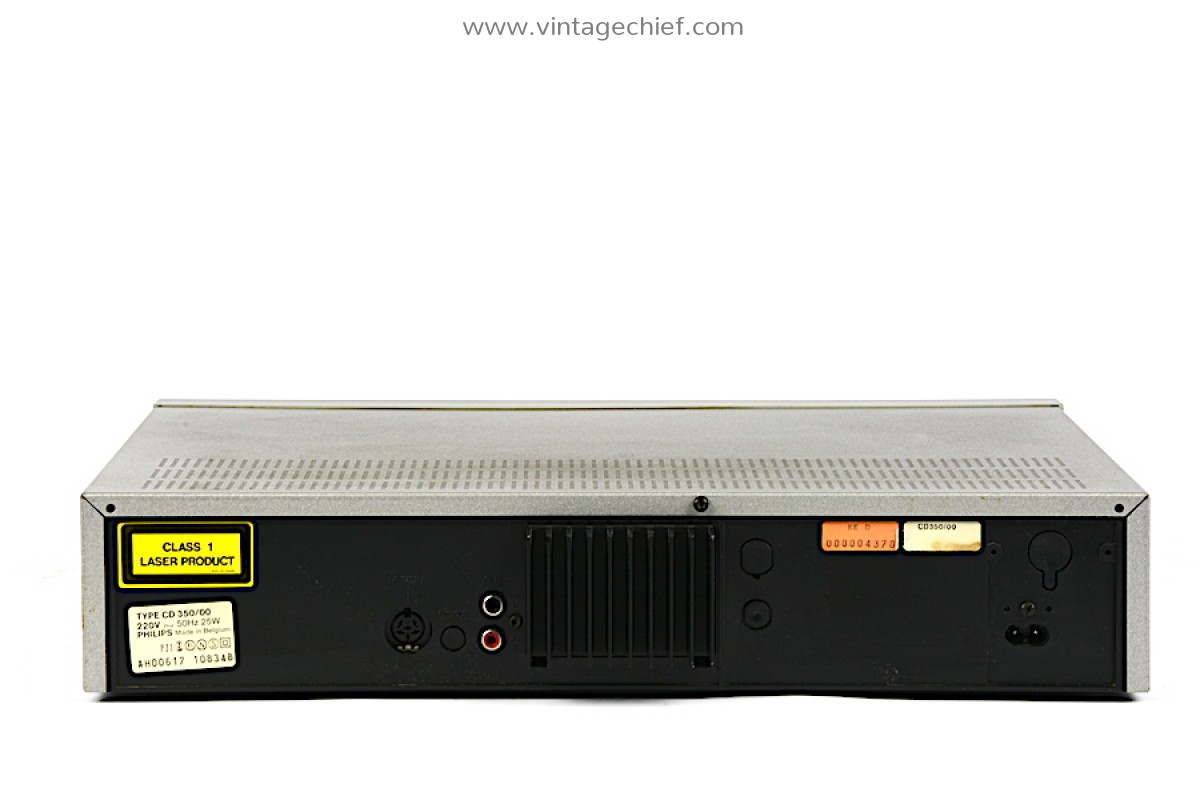 Philips CD350 CD Player | 2 x TDA1540P | Vintage | Silver