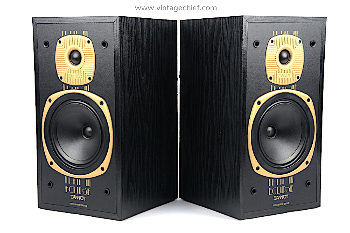 Tannoy Eclipse Speakers + Speaker Grills | Vintage | 1987 - 1989