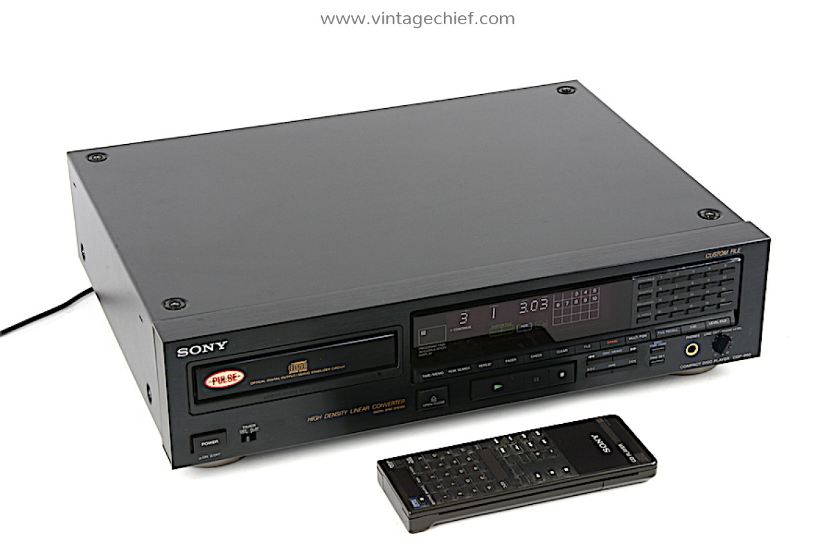 Sony CDP-990 CD Player + Sony RM-D590 Remote Control | Sony CD Player