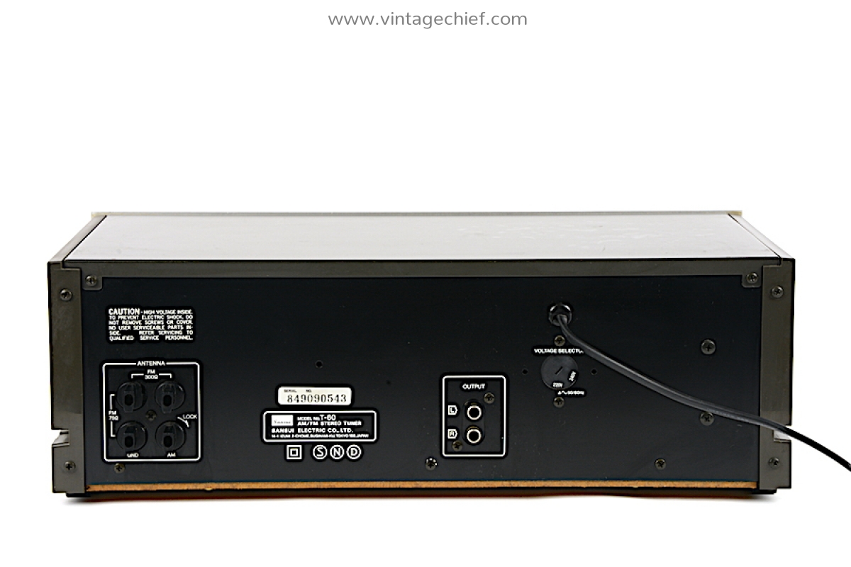 Serviced Vintage Sansui T-60 FM AM Tuner | Radio | Stereo | Silver