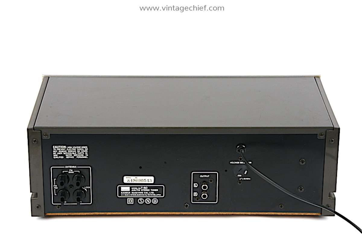 Serviced Vintage Sansui T-60 FM AM Tuner | Radio | Stereo | Silver