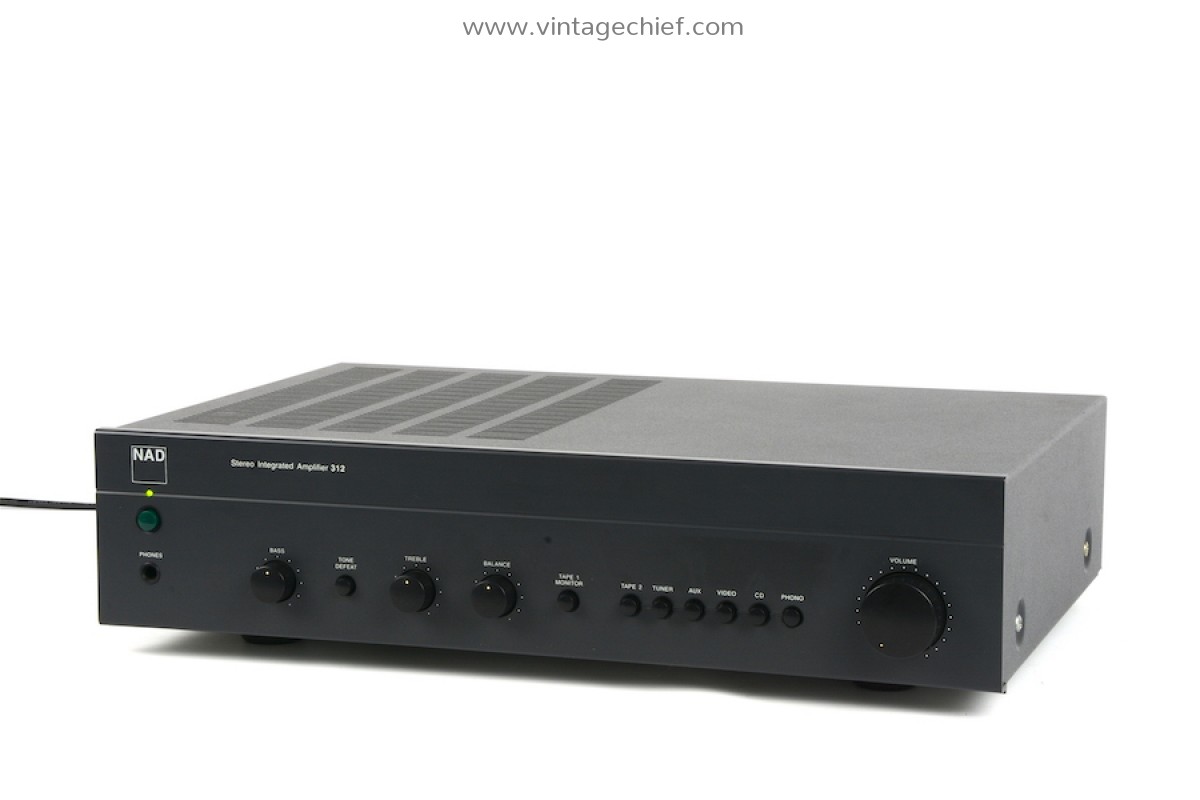 NAD 312 Stereo Amplifier | Phono | Pre-out | Main-in