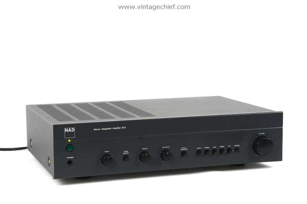 NAD 312 Stereo Amplifier | Phono | Pre-out | Main-in
