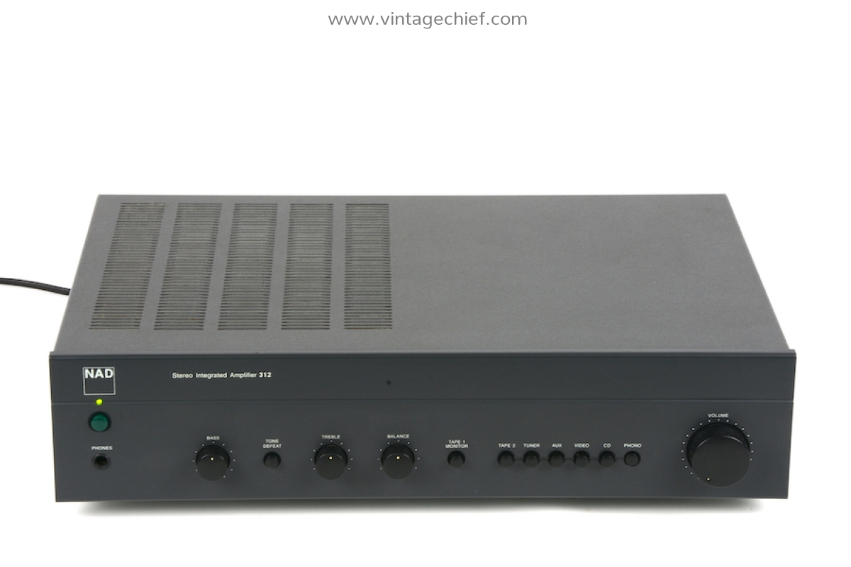 NAD 312 Stereo Amplifier | Phono | Pre-out | Main-in