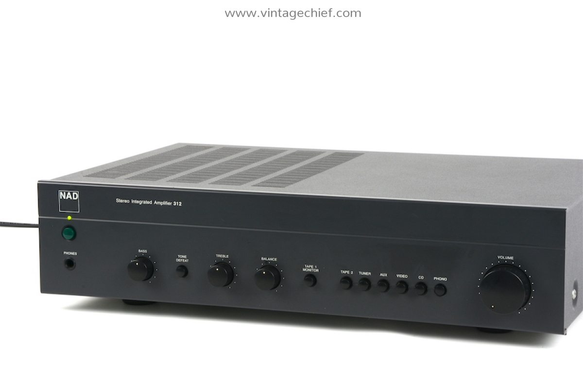 NAD 312 Stereo Amplifier | Phono | Pre-out | Main-in