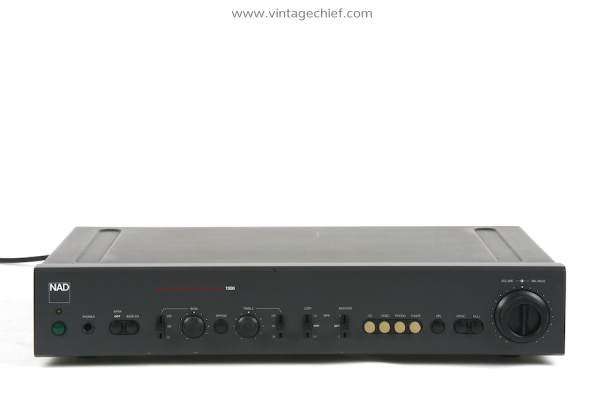 Audiophile Vintage NAD 1300 Monitor Series Stereo Preamplifier | Phono MM MC