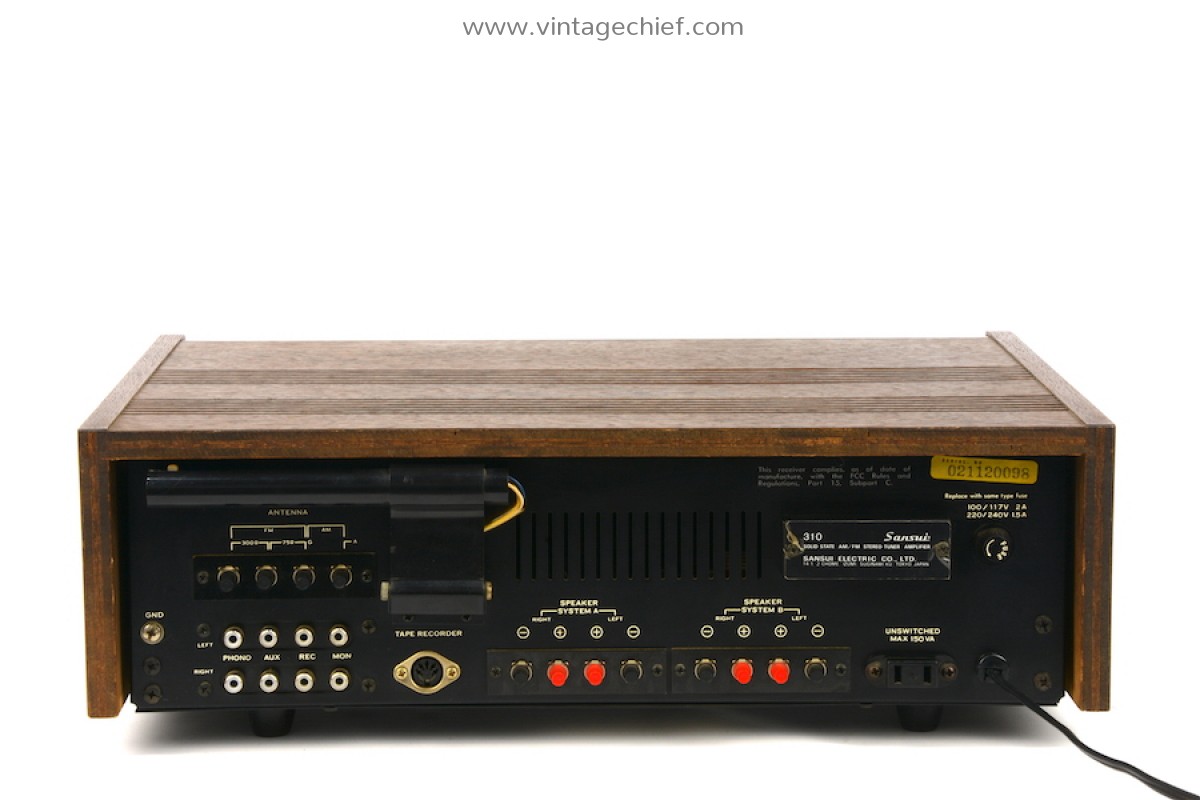 Sansui Solid State 310 Stereo Receiver | Serviced | Wooden Case | Vintage | Phono
