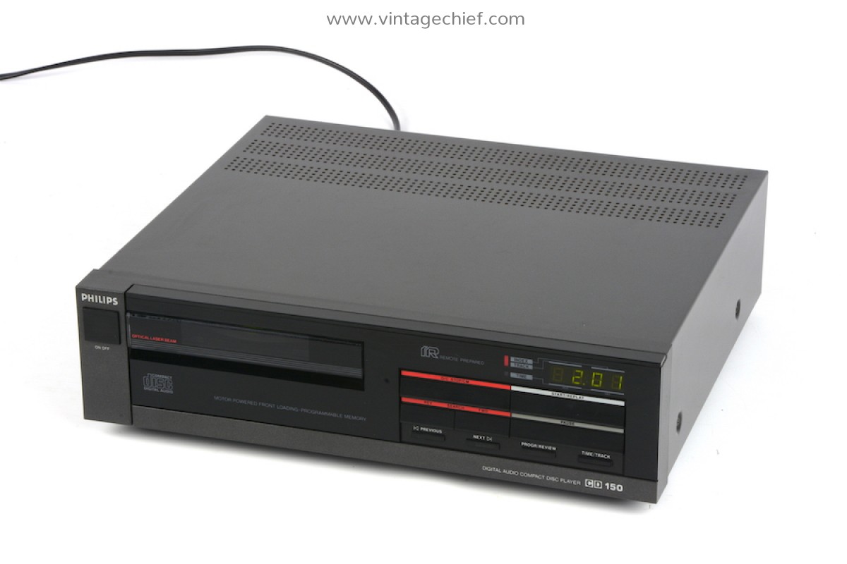 Serviced Philips CD 150 CD Player + Manual | Vintage | CDM-2/10 | 2 x ...