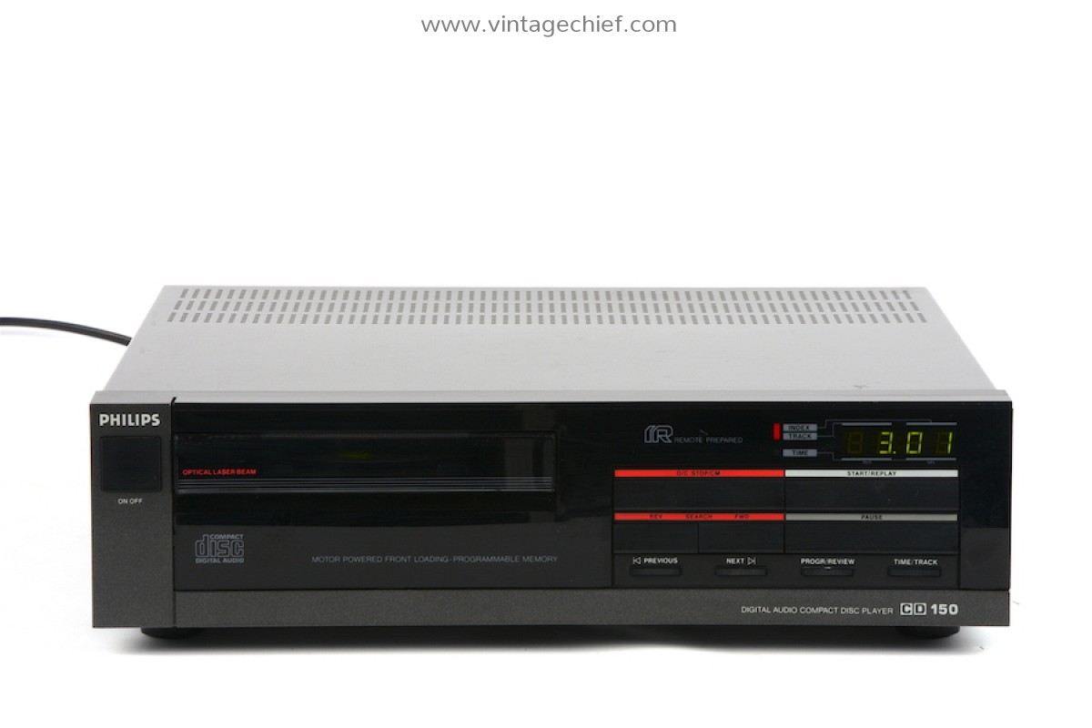 Serviced Philips CD 150 CD Player + Manual | Vintage | CDM-2/10 | 2 x ...