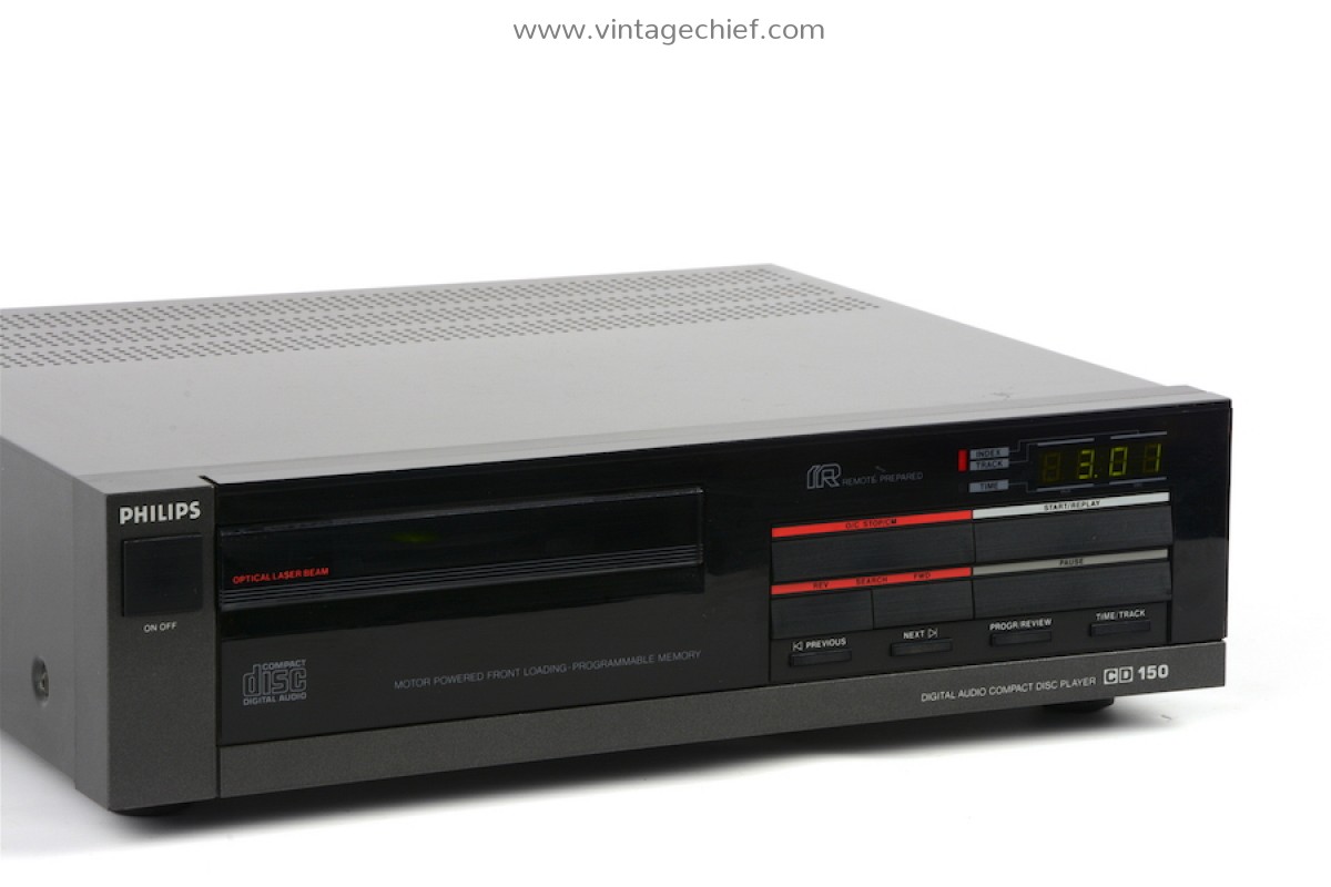 Serviced Philips CD 150 CD Player + Manual | Vintage | CDM-2/10 | 2 x ...