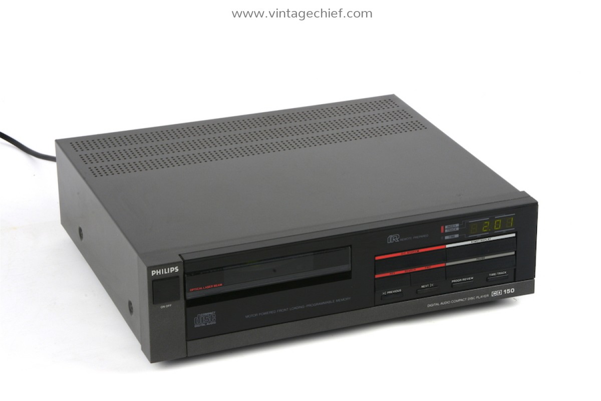 Serviced Philips CD 150 CD Player + Manual | Vintage | CDM-2/10 | 2 x ...