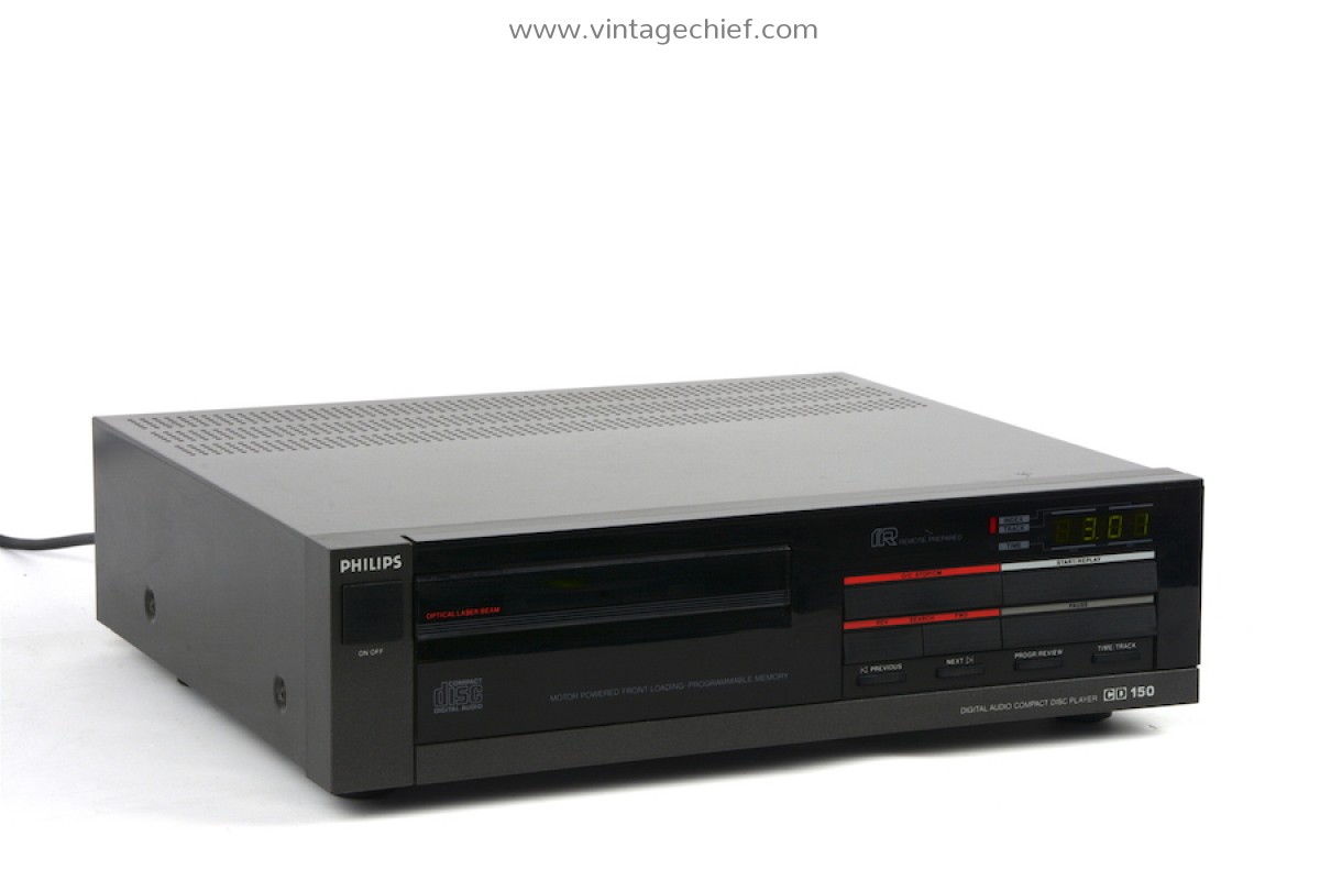 Serviced Philips CD 150 CD Player + Manual | Vintage | CDM-2/10 | 2 x ...