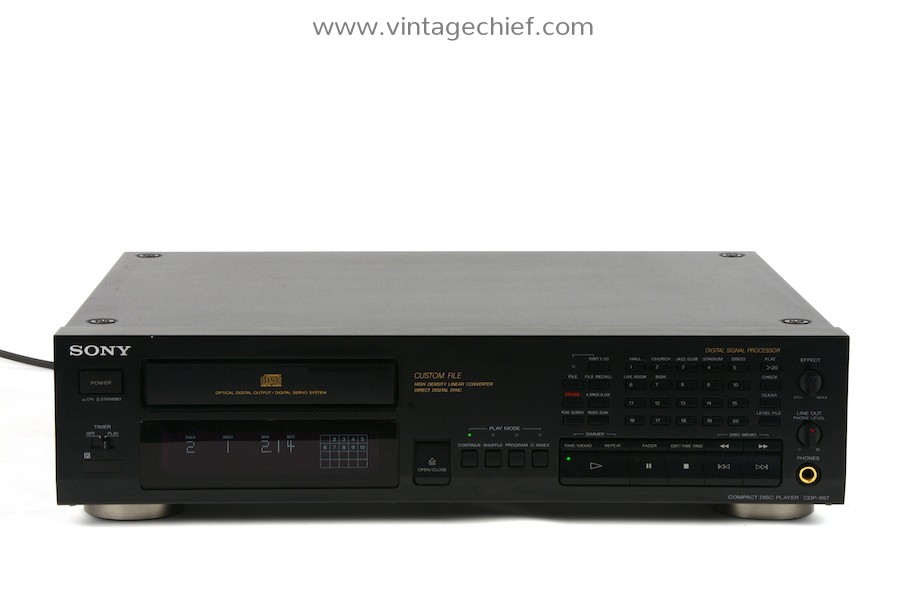 High End Sony CDP-X559ES CD Player + Wooden Side Panels + Remote ...