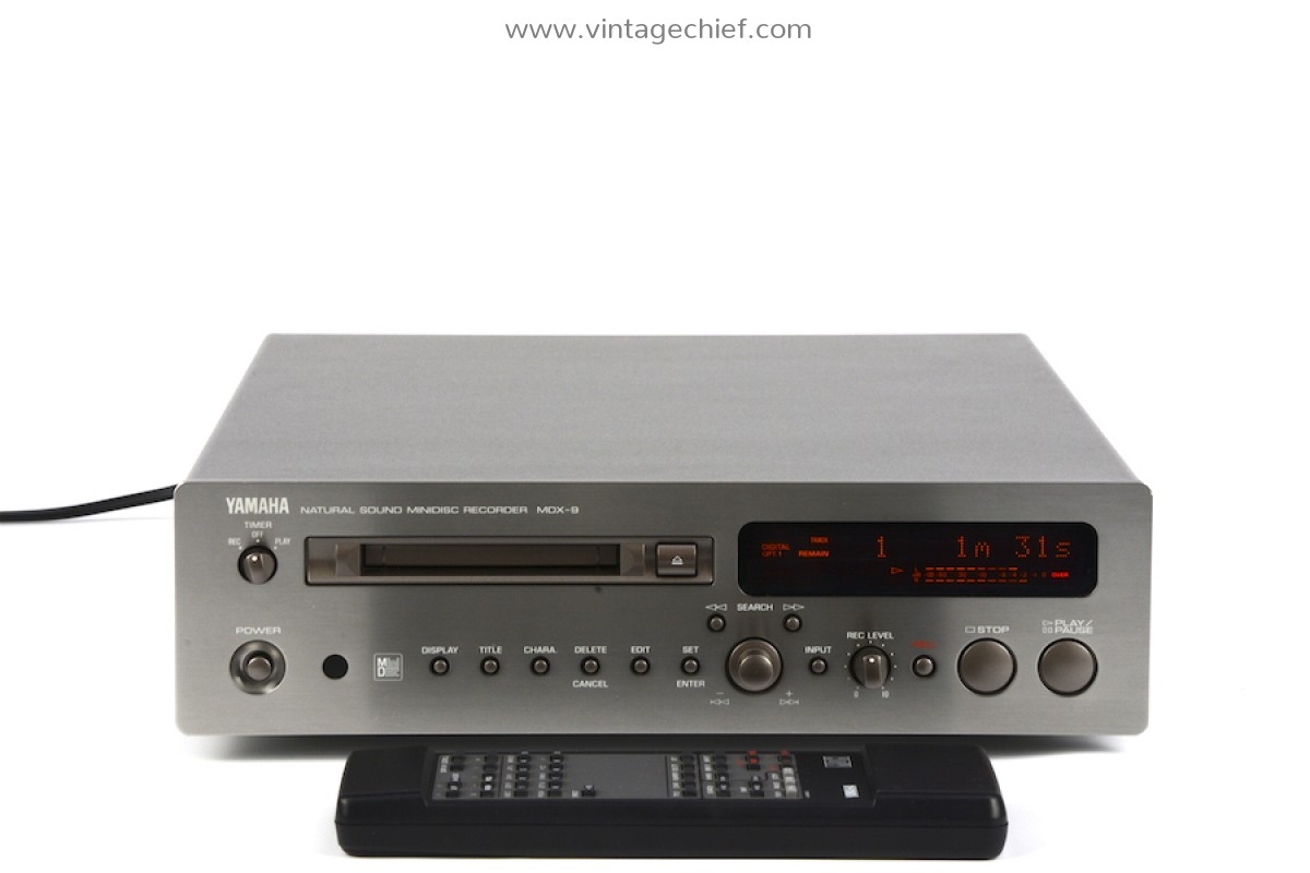 Yamaha MDX-9 MiniDisc Recorder + Remote Control + 3 Sealed Sony MiniDiscs
