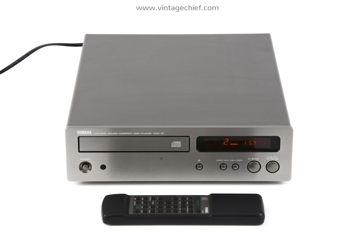 Yamaha CDX-10 CD Player + Remote Control | Titanium Finish | Optical ...