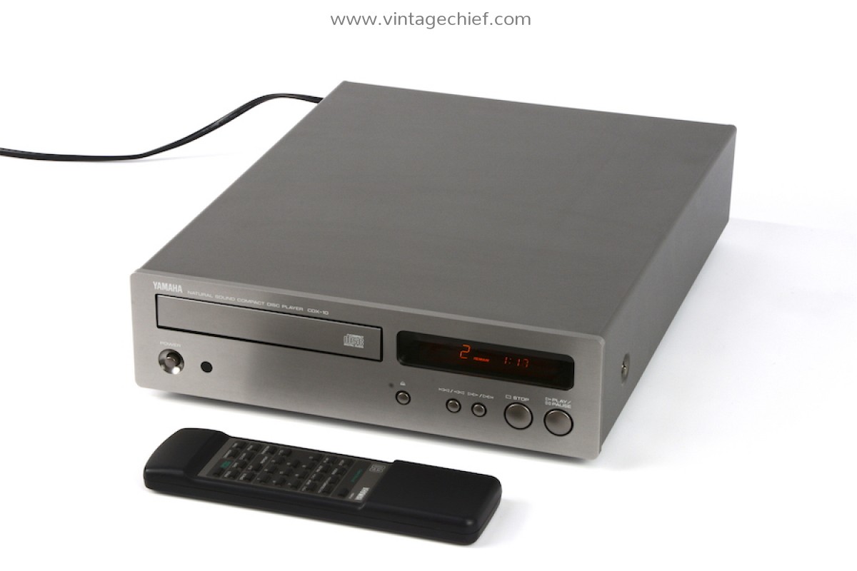 Yamaha CDX-10 CD Player + Remote Control | Titanium Finish | Optical ...