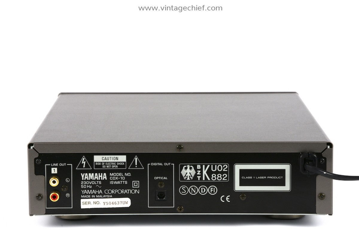 Yamaha CDX-10 CD Player + Remote Control | Titanium Finish | Optical ...