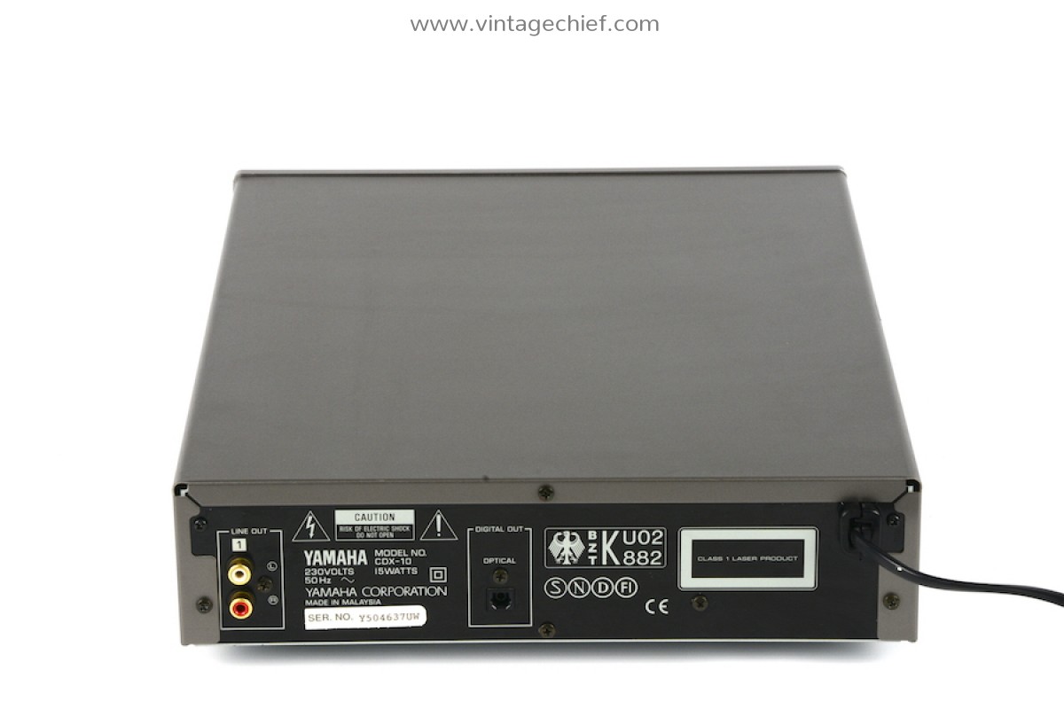 Yamaha CDX-10 CD Player + Remote Control | Titanium Finish | Optical ...