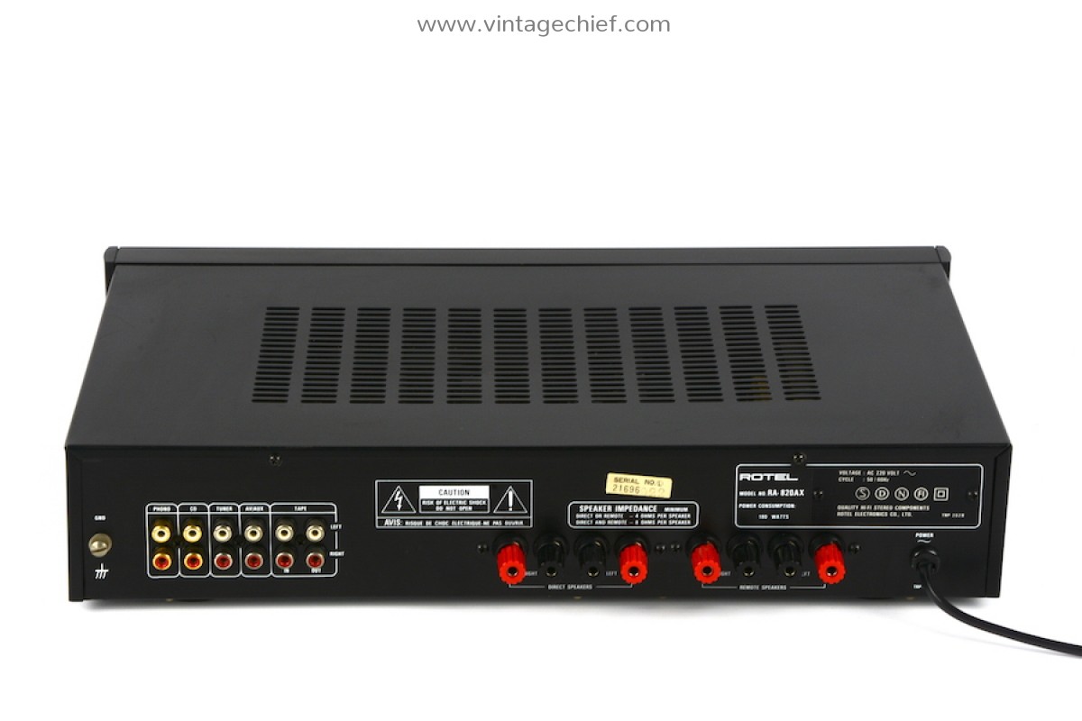 Audiophile Rotel RA-820AX Amplifier | Phono | Vintage | Stereo