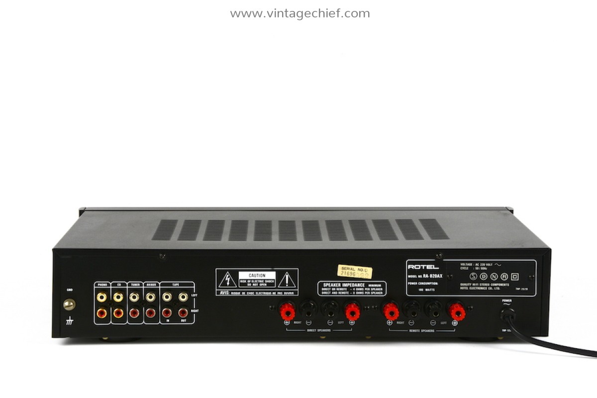 Audiophile Rotel RA-820AX Amplifier | Phono | Vintage | Stereo
