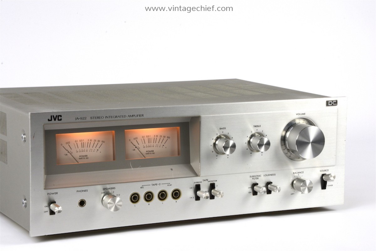 JVC JA-S22 Amplifier | VU Meters | 2 x 40 Watt | Phono | Vintage | Stereo