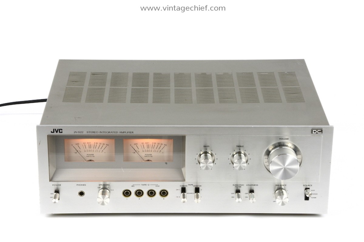JVC JA-S22 Amplifier | VU Meters | 2 x 40 Watt | Phono | Vintage | Stereo