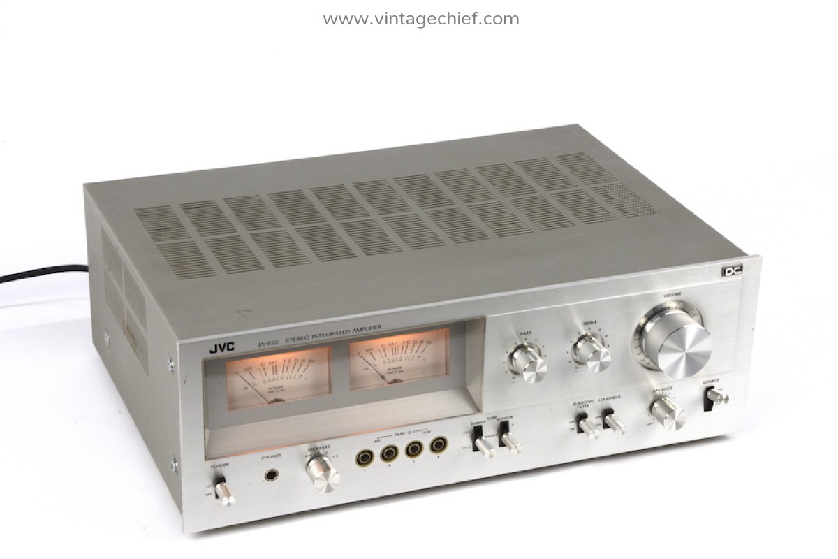 JVC JA-S22 Amplifier | VU Meters | 2 x 40 Watt | Phono | Vintage | Stereo