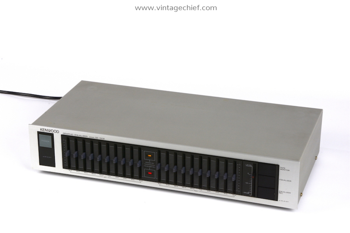 Kenwood GE-100 II 10 Band Stereo Graphic Equalizer | Silver | Vintage