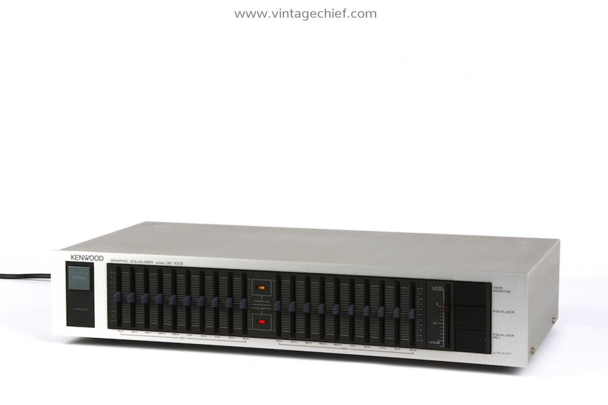 Kenwood GE-100 II 10 Band Stereo Graphic Equalizer | Silver | Vintage