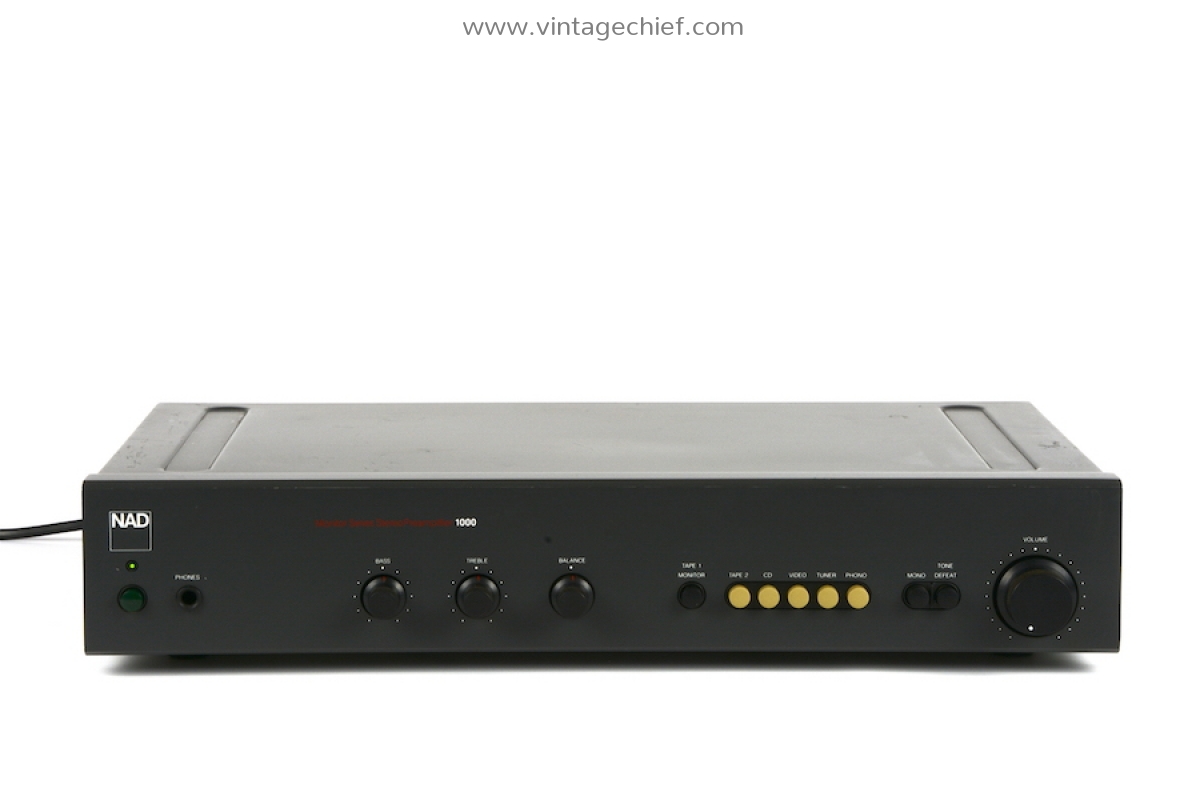 Audiophile Vintage NAD 1000 Monitor Series Stereo Preamplifier | Phono ...