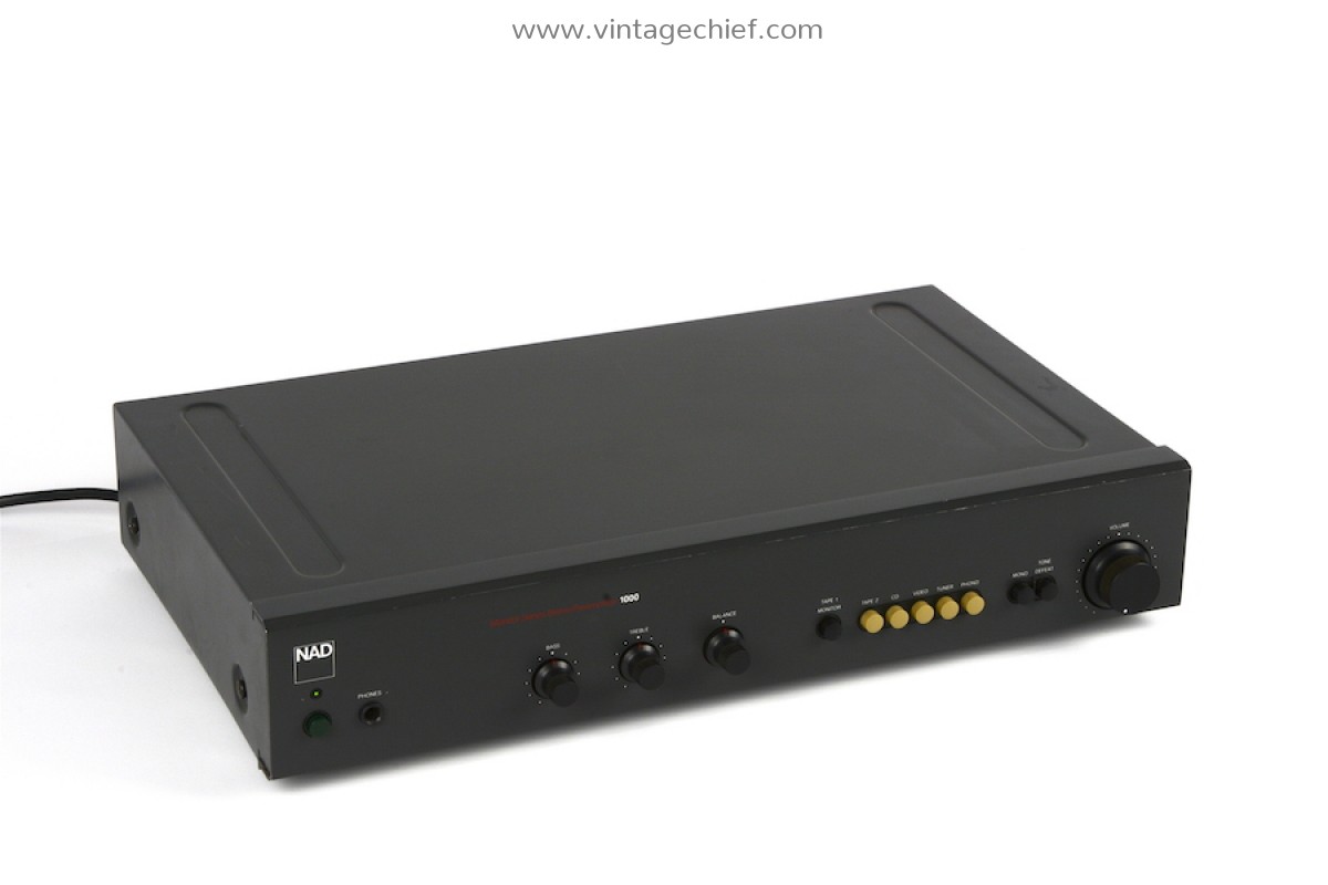 Audiophile Vintage NAD 1000 Monitor Series Stereo Preamplifier | Phono ...