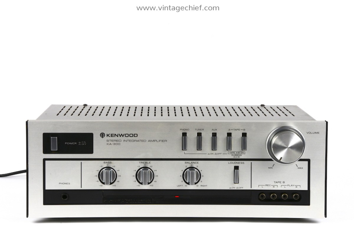 Kenwood KA-300 Stereo Amplifier | Trio | Phono | Vintage | Silver