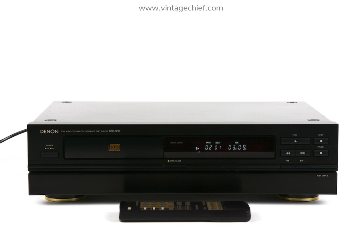 Denon DCD-1290 CD Player + Remote Control | Digital Optical + Coaxial Output