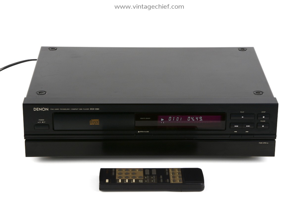 Denon DCD-1290 CD Player + Remote Control | Digital Optical + Coaxial Output