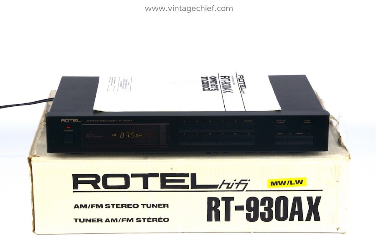 Rotel RT-930AX FM / AM Tuner + Box + Manual | Radio