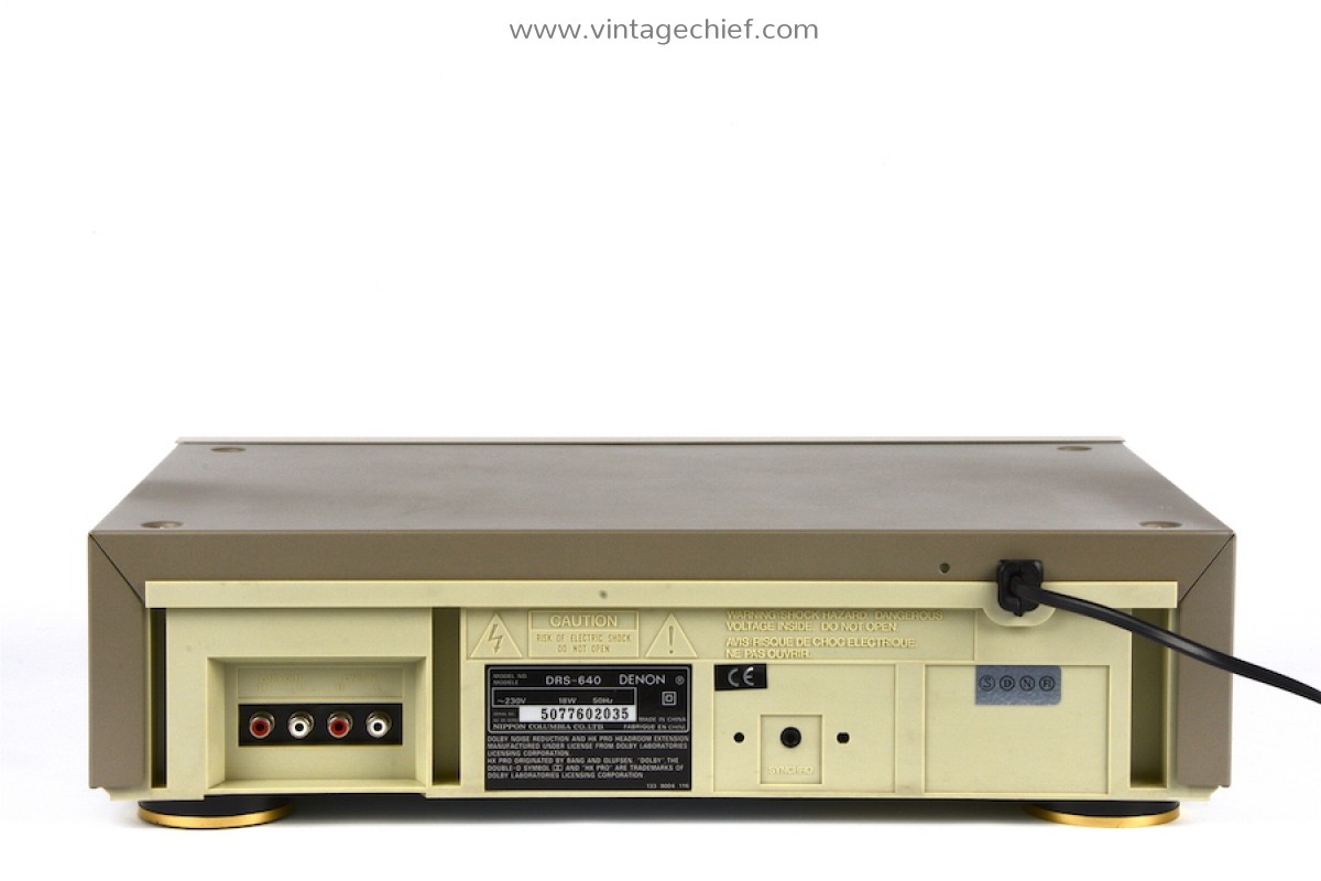 Denon DRS-640 Front Loading Cassette Deck | Champagne | Tape Deck | AMS
