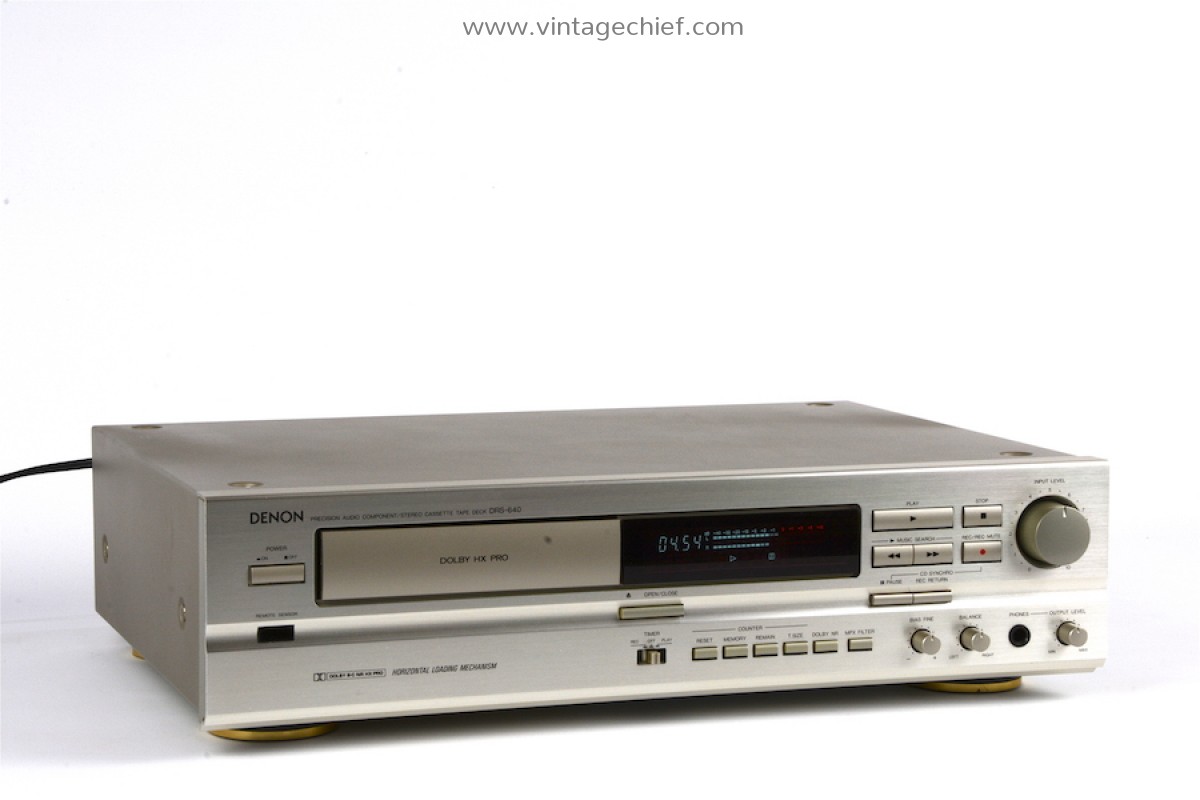 Denon DRS-640 Front Loading Cassette Deck | Champagne | Tape Deck | AMS