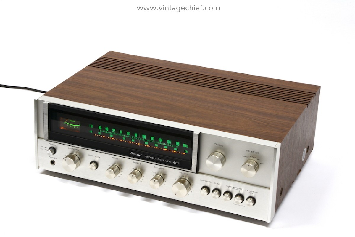 Serviced Sansui 661 Stereo Receiver | Wooden Case | Phono | 1971 - 1976
