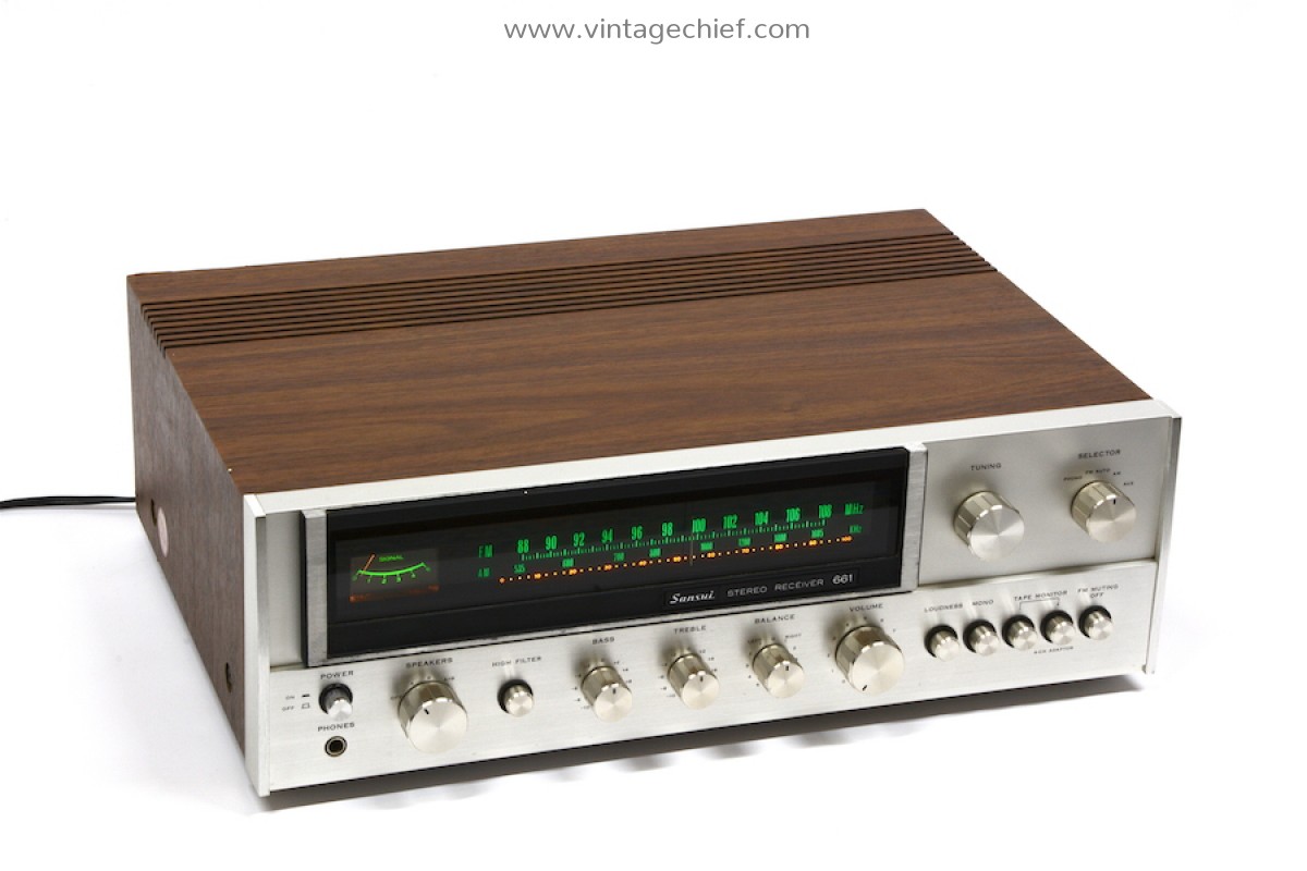 Serviced Sansui 661 Stereo Receiver | Wooden Case | Phono | 1971 - 1976