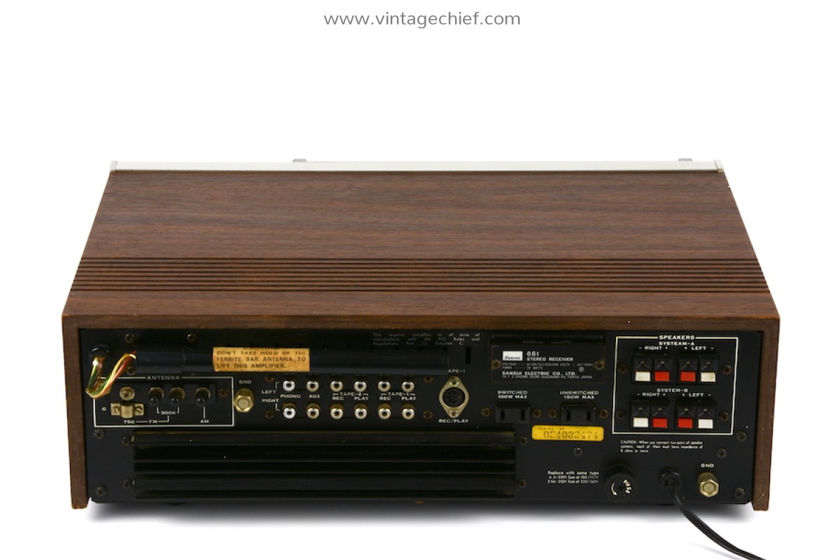 Serviced Sansui 661 Stereo Receiver | Wooden Case | Phono | 1971 - 1976