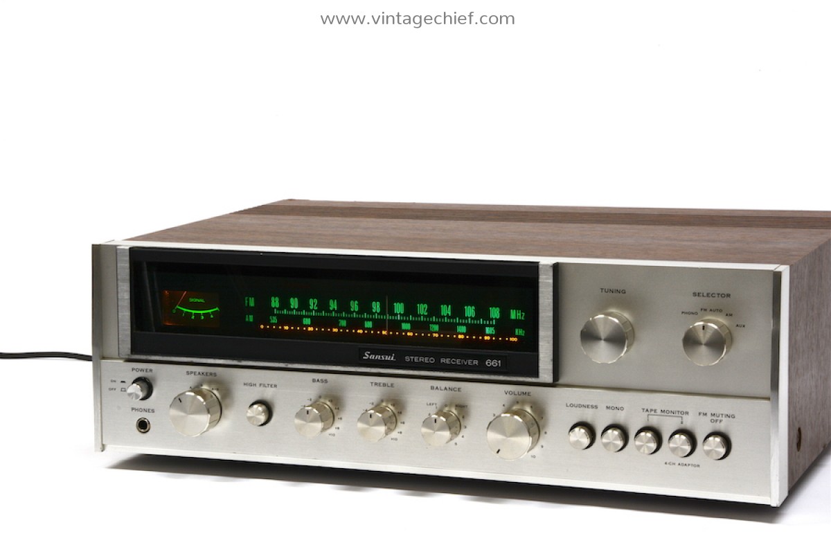 Serviced Sansui 661 Stereo Receiver | Wooden Case | Phono | 1971 - 1976