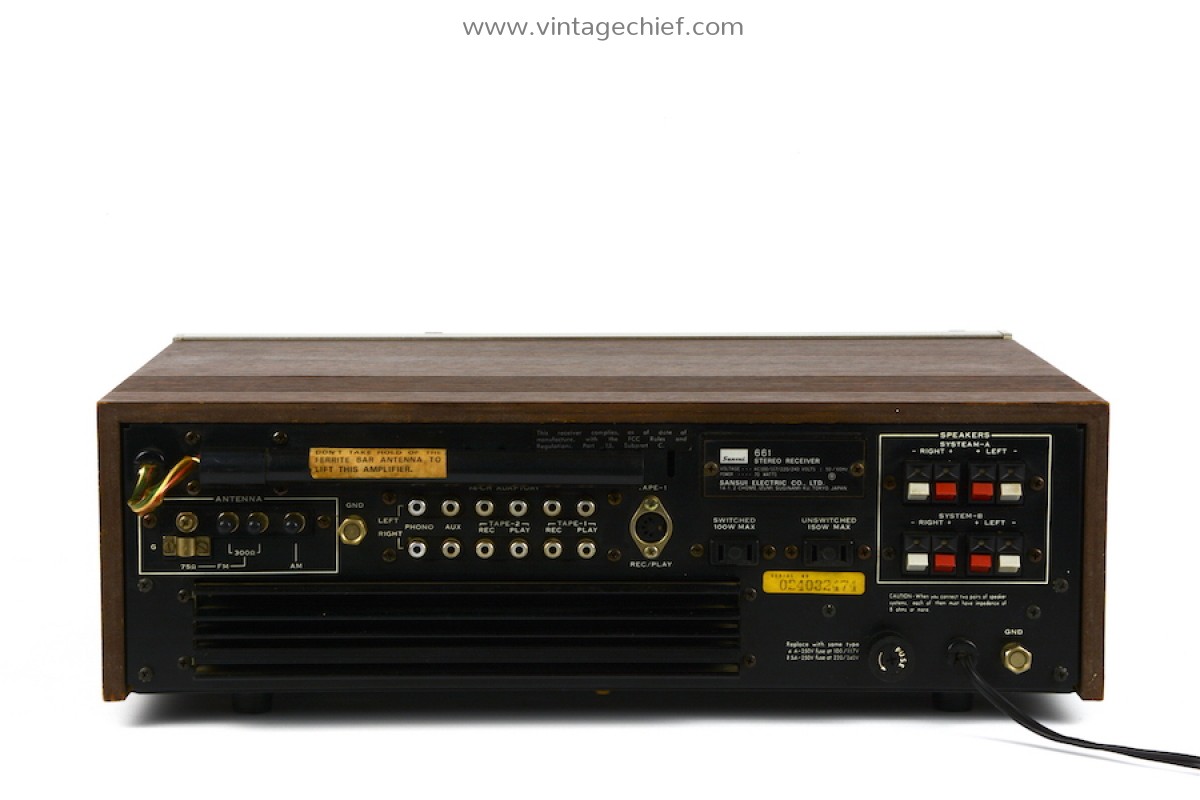 Serviced Sansui 661 Stereo Receiver | Wooden Case | Phono | 1971 - 1976