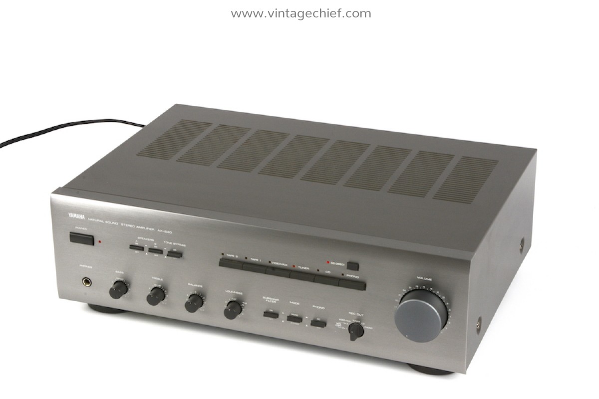Titanium Yamaha AX-540 Natural Sound Stereo Amplifier | 2 x 85 Watt ...
