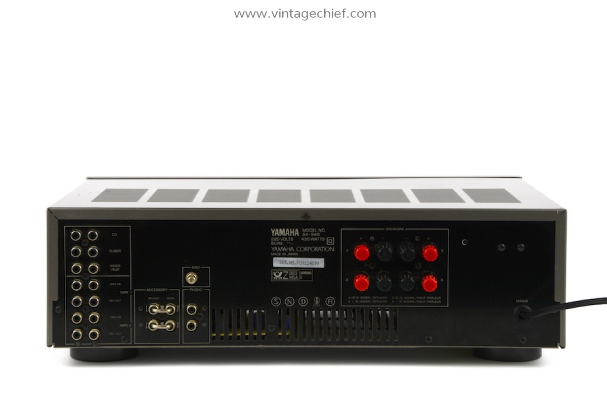 Titanium Yamaha AX-540 Natural Sound Stereo Amplifier | 2 x 85 Watt ...