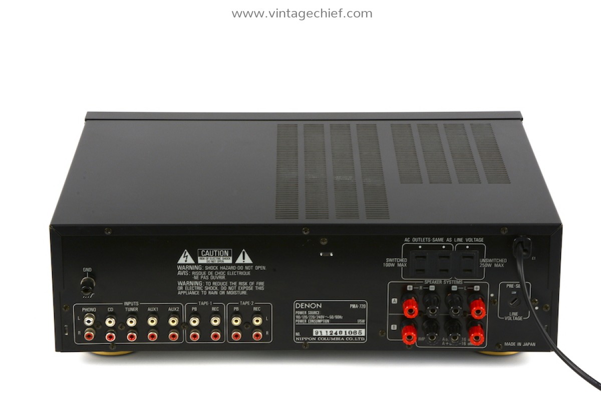 Audiophile Denon PMA-720 Optical Class A Integrated Stereo Amplifier ...