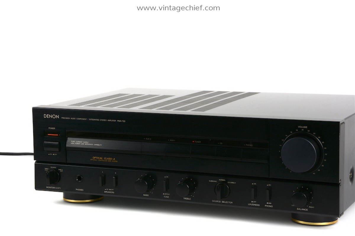 Audiophile Denon PMA-720 Optical Class A Integrated Stereo Amplifier ...