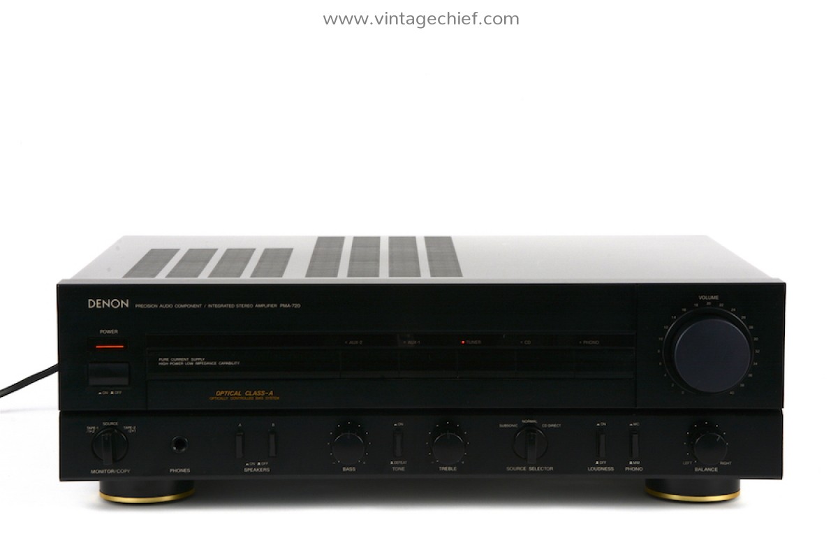 Audiophile Denon PMA-720 Optical Class A Integrated Stereo Amplifier ...