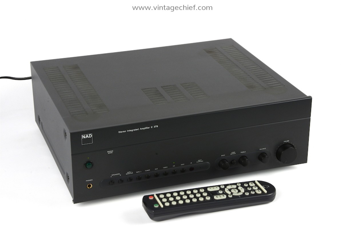 High End NAD C370 Amplifier + Remote Control |Serviced | 2 x 120 Watt